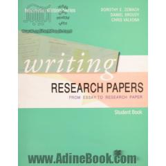 خرید کتاب writing research papers اثر daniel broudy