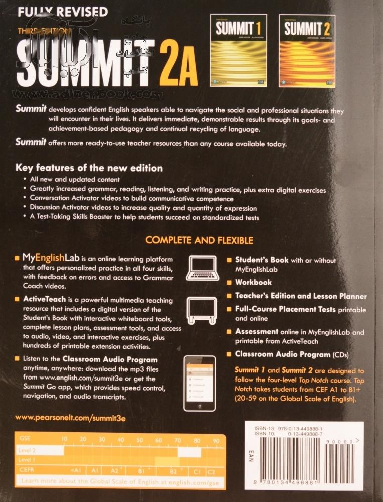 خرید کتاب Summit: English for today's world 2A اثر Joan Saslow از نشر فروزش